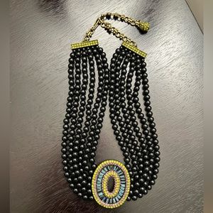 Heidi Daus | Jewelry | Heidi Daus Multicolor Oval Center Onyx Choker ...